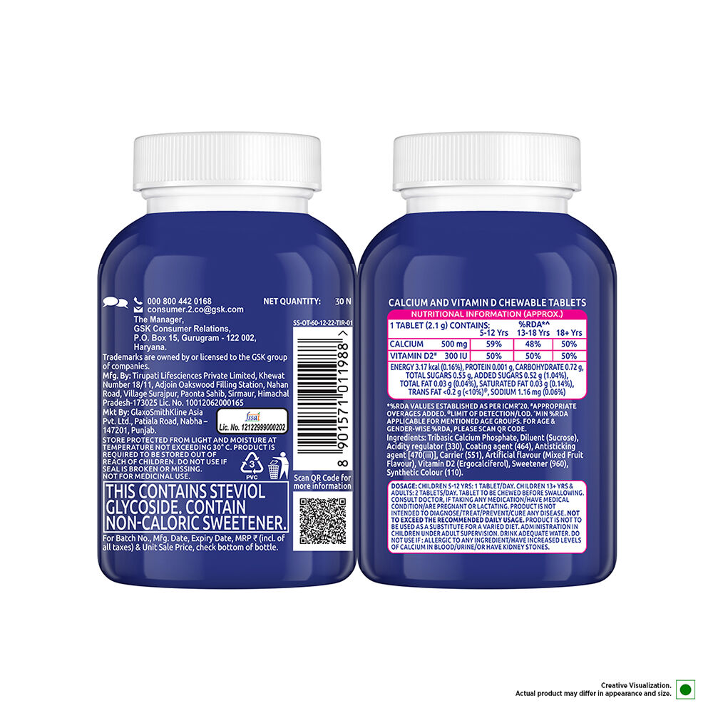 Buy Centrum OstoCalcium Total Chewable 30 Tablets for INR 231.00 | Centrum