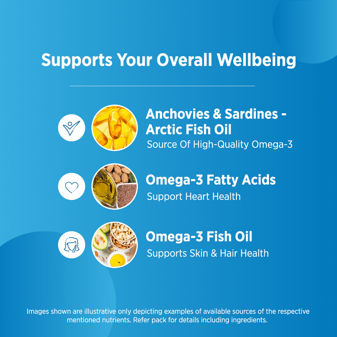 Buy Centrum Omega-3 Fish Oil 60 Capsules for INR 889.00 | Centrum