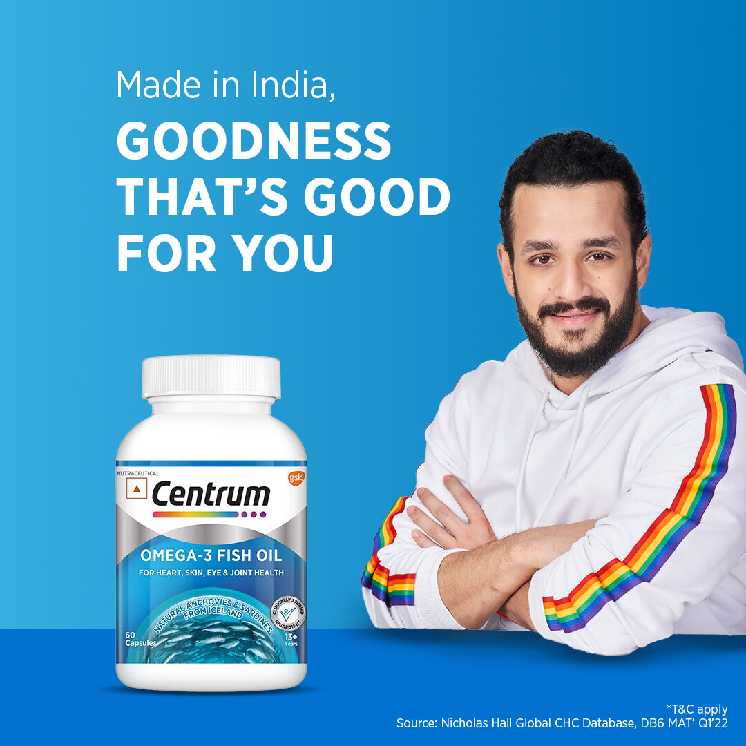 Buy Centrum Omega-3 Fish Oil 60 Capsules for INR 999.00 | Centrum